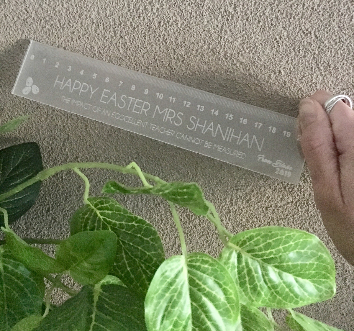 TEACHER APPRECIATION EASTER RULER – Butterfly Kisses Wall Art & Decor